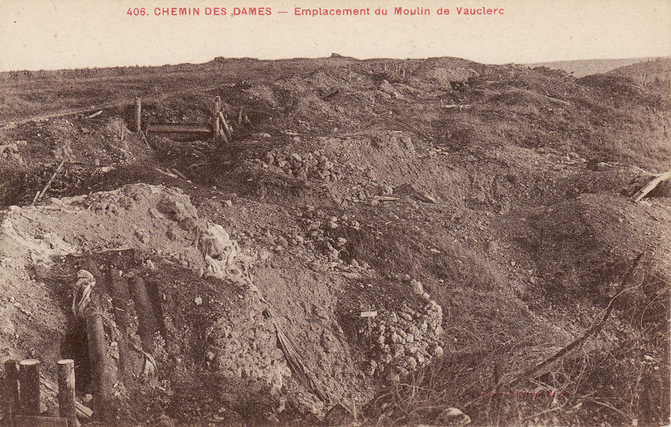 Emplacement du Moulin de Vauclerc | Chemin des Dames