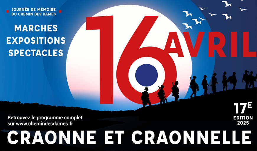 17ème édition de la Journée de Mémoire du Chemin des Dames le 16 avril | Chemin des Dames