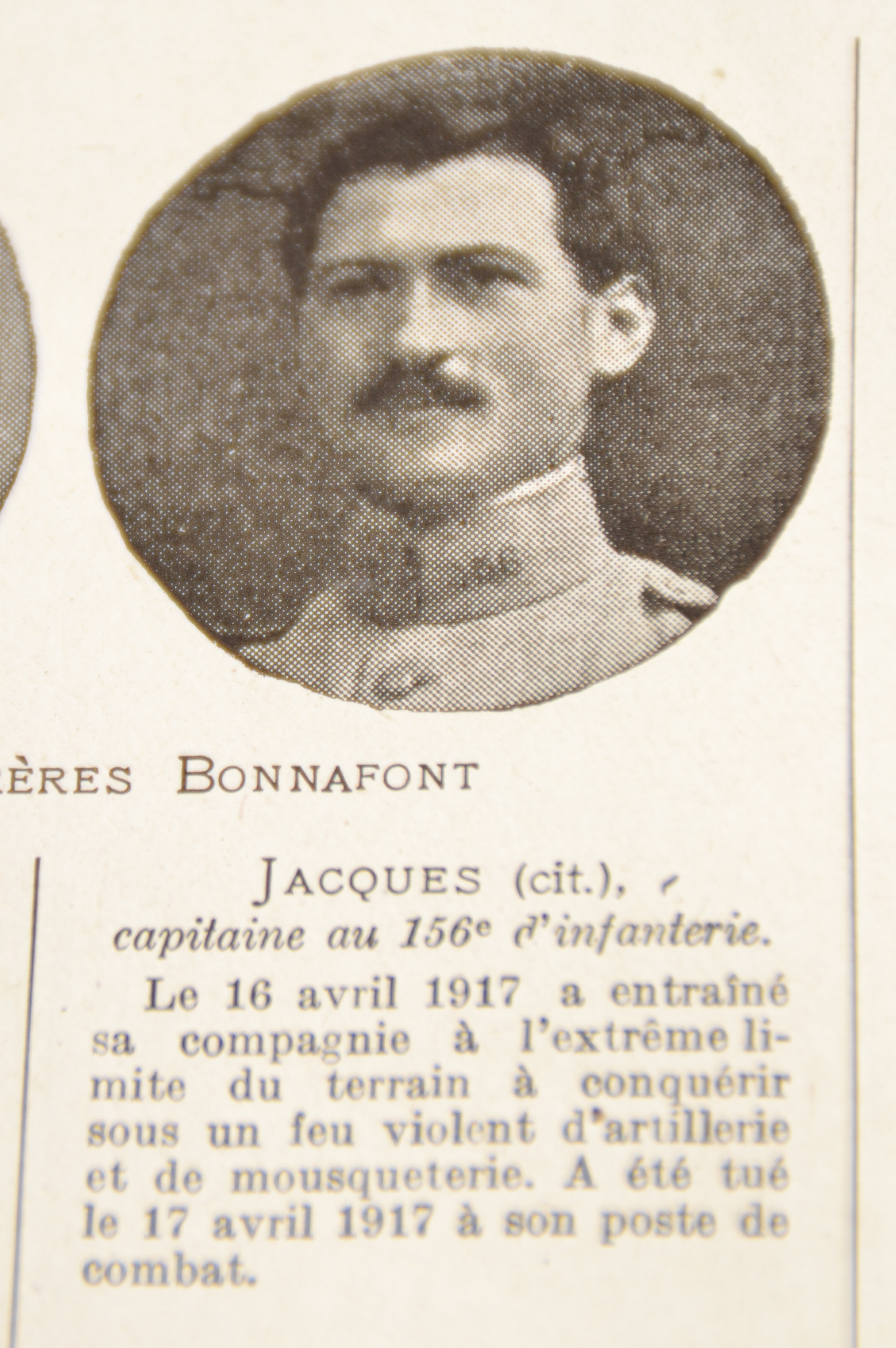 Jacques Joseph Henri BONNAFONT | Chemin des Dames