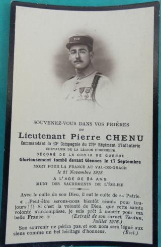 Marie Siméon Pierre CHENU | Chemin des Dames
